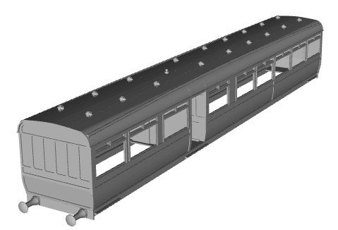 🚂 LSWR diagram LSWR diagram 27 non driving coach 1/100 scale・ 3D File ...