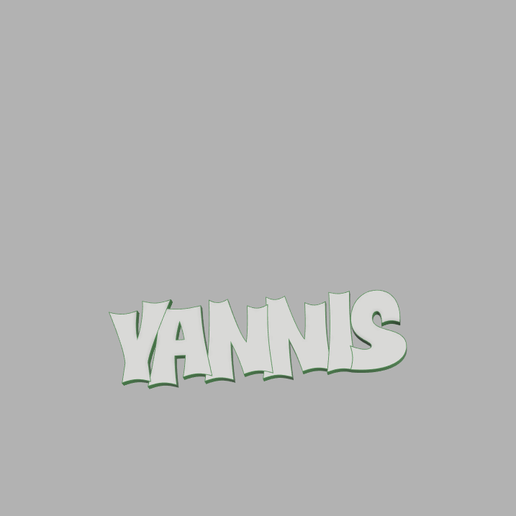 🔦 First name lamp Yannis・ STL File for 3D printing・Cults