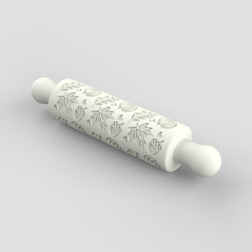 🧷 Rolling Pin with Embossed Pattern・ STL File for 3D printing・Cults