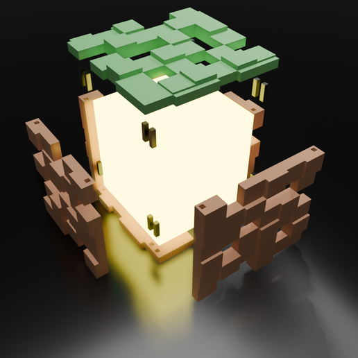 STL file Minecraft Lamp 🔦 ・3D print object to download・Cults