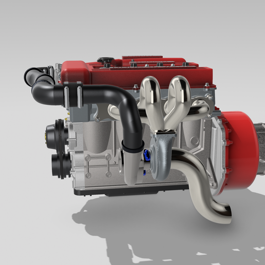 💶 FJ20 FJ24 Engine Turbo n NA with gearbox N accessories・ STL File for ...