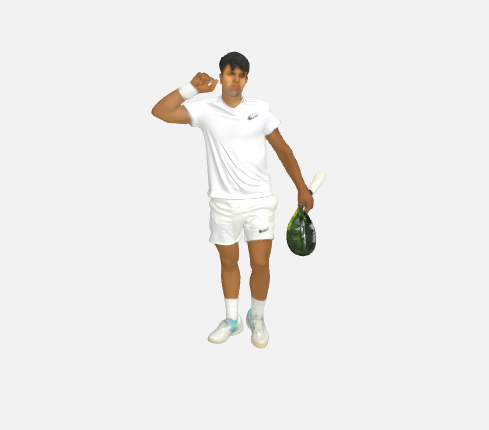 👤 Carlos Alcaraz - Figure・ OBJ File for 3D printing・Cults