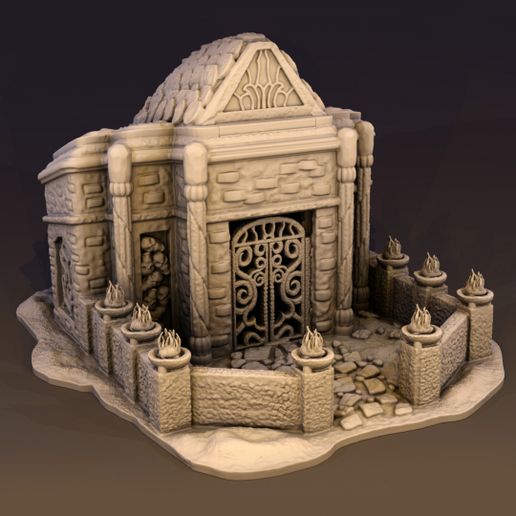 🧟 Crypt Entrance・ 3D File for 3D printing・Cults