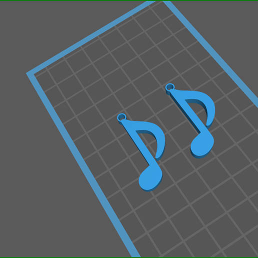 STL file music note earrings 🎵 ・Template to download and 3D print・Cults