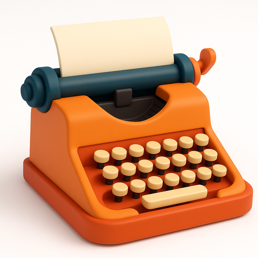 📱 Typewriter・ STL File for 3D printing・Cults