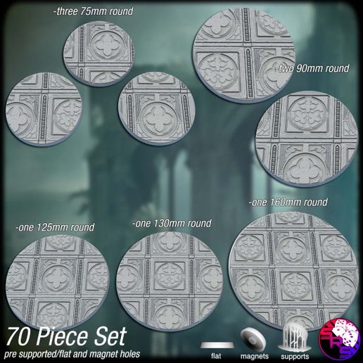 3D file Dark Gothic Bases (Expansion) ⛪ ・Model to download and 3D print ...