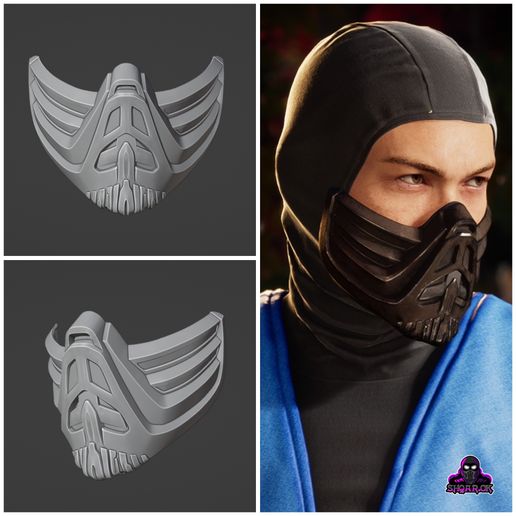 3D file Sub Zero mask from MK1 - Sub-95 🕹 ・3D printing model to ...