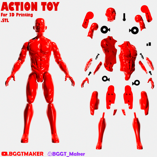 🎨 Action Figure Articulated Toy Doll Human | Articulated Doll Art ...