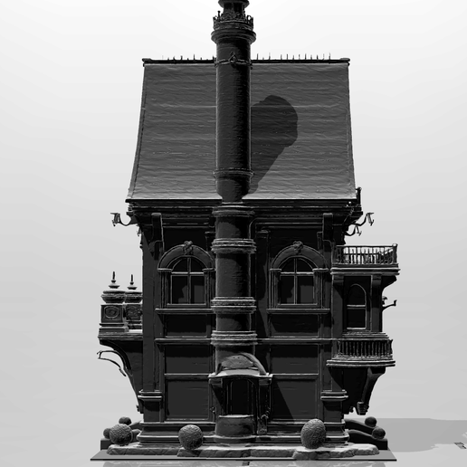 🏠 K77 medieval house・ STL File for 3D printing・Cults
