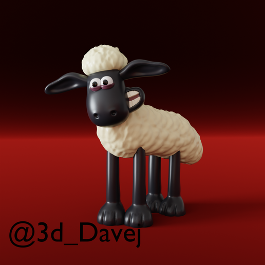 🐑 shaun the sheep・Free STL File for 3D printing・Cults