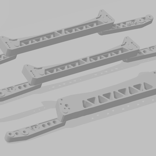 🎛️ 1:24 Rear Subframe Brace & Control Arms・ STL File for ・Cults