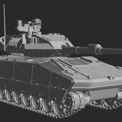 STL file Tulpar light tank hitfact mk2 turret 🪖 ・Design to download and ...