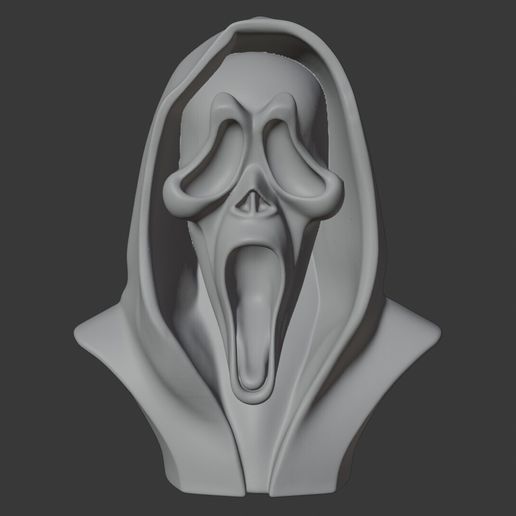 👤 Scream Head Bust 3D Model - Bust STL Printable・ STL File for 3D ...