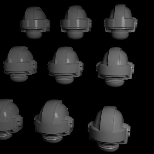 🛰 Firstborn Buff Space Soldier helmets・Free OBJ File for ・Cults