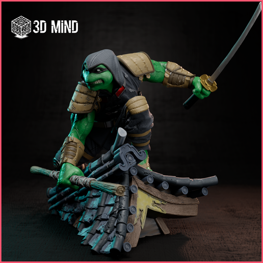 3D file Ronin statue 🐢 ・Model to download and 3D print・Cults