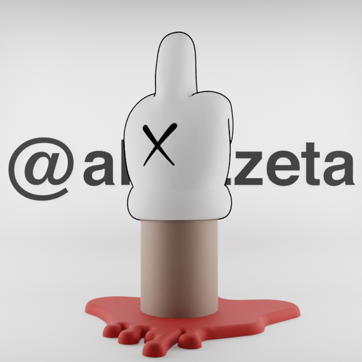 🤬 Kaws Fuck Fake Friends Companion・ STL File for ・Cults