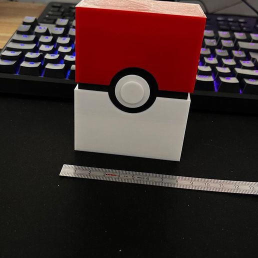 📦 Pokeball box・Free STL File for 3D printing・Cults