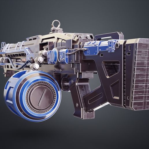 🔫 Thunderlord Machine Gun・ 3D File for 3D printing・Cults