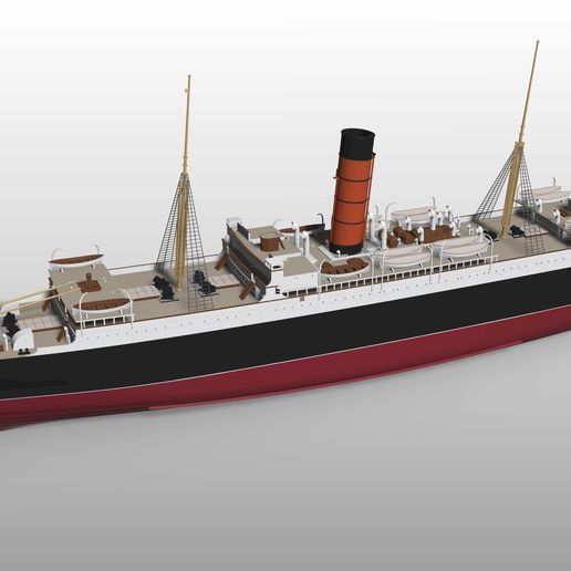 🚢 RMS CARPATHIA 1/200 model kit - Titanic's Hero・ STL File for 3D ...