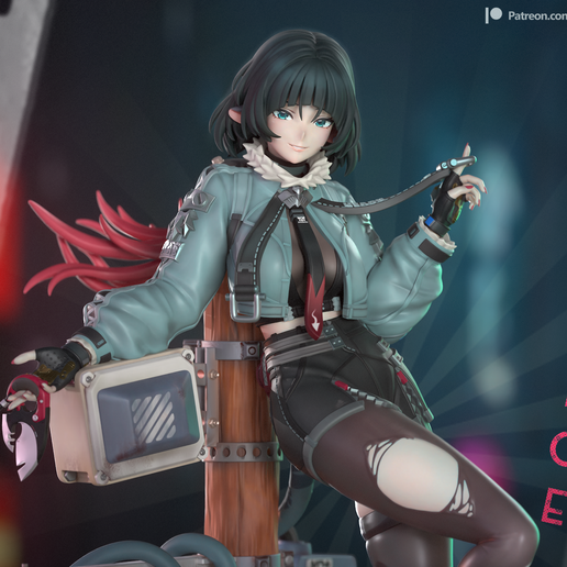 👩 Jane Doe - Zenless Zone Zero Game Figure for 3D Printing・ 3D File for ...