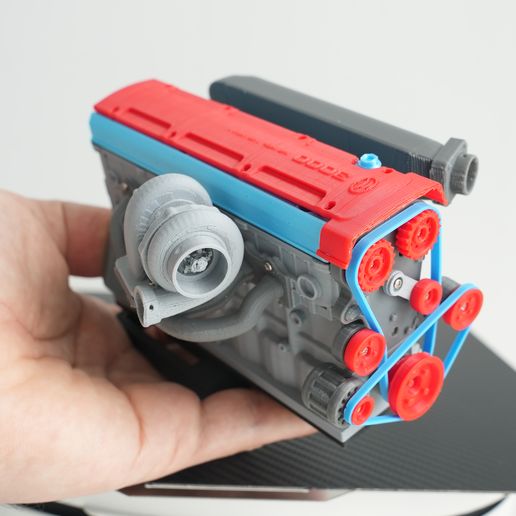 🚗 Detailed 2Jz Engine Fully 3d printed・ STL File for 3D printing・Cults
