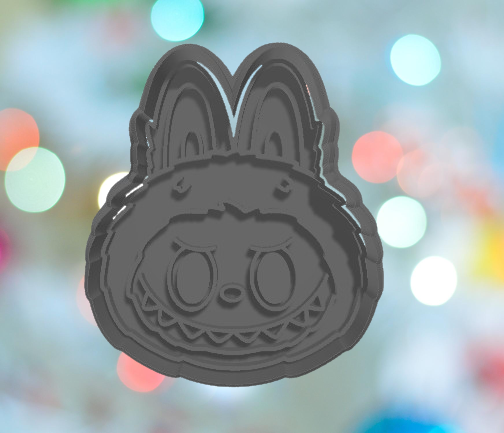 🍪 Labubu Face Cookie Cutter・ STL File for 3D printing・Cults