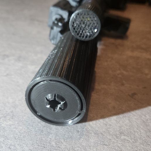 airsoft supressor ShadowStorm™ mock LMG-SD - Machine Gun suppressor ...