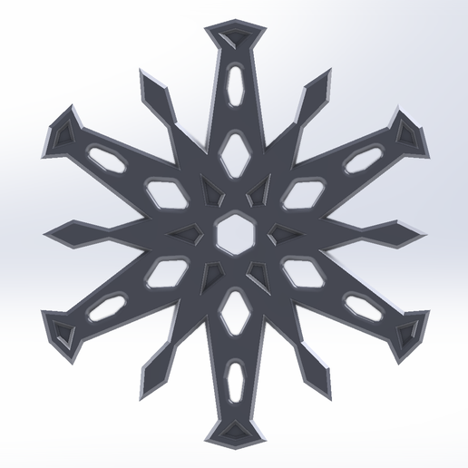 Free STL file Snowflake (9) ️ ・3D printer design to download・Cults