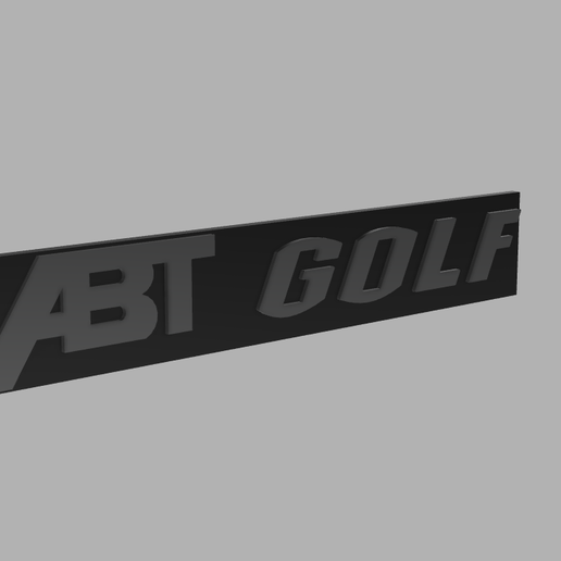 🏌️ VW Golf mk1/mk2 ABT badge・ STL File for ・Cults
