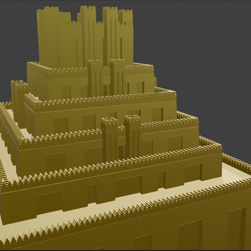 🗽 Etemenanki Ziggurat/Tower Of Babel・ STL File for 3D printing・Cults