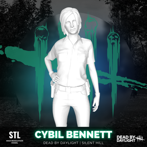 😵 Cybil Bennett - Dead By Daylight & Silent Hill・ STL File for 3D ...