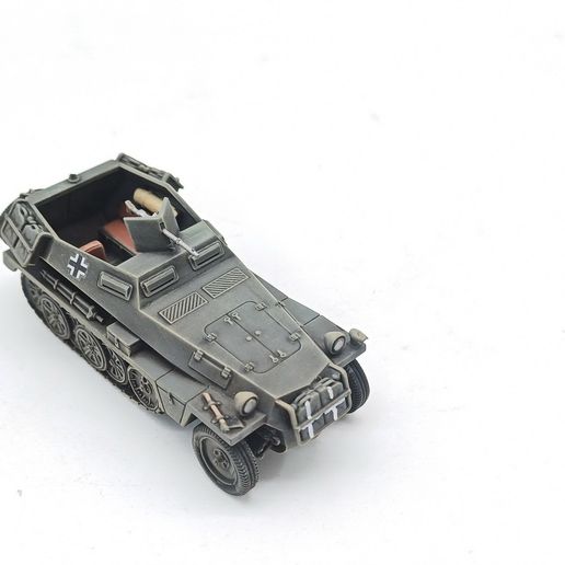 🇩🇪 Half-track Sd.Kfz.250/1 Leichter Schützenpanzerwagen + Crewmen ...