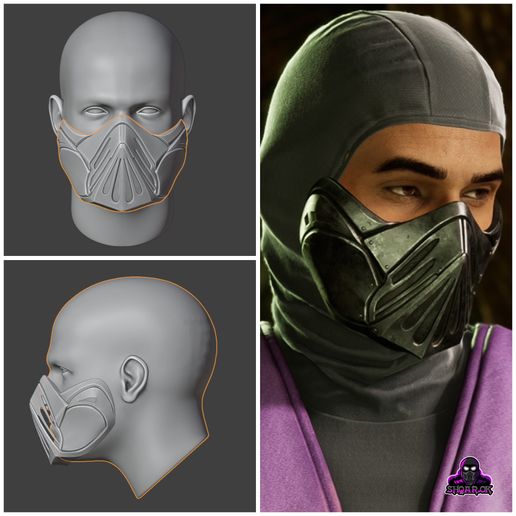 🌧️ Rain mask from MK1 - Annihilation・ 3D File for 3D printing・Cults