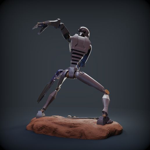 🤖 BX COMMANDO DROID FROM CLONE WARS 3D PRINT MODEL・ STL File for ・Cults