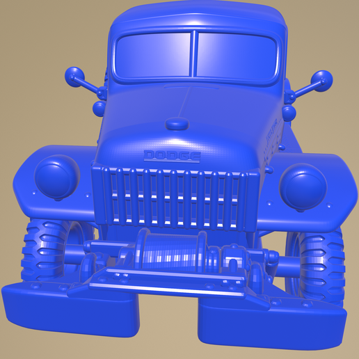 🚗 Dodge Power Wagon 1946 printable car in separate parts・ STL File for ...