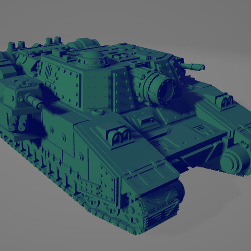 🪖 Tiny Biggest Tank Silly-hammer edition!・Free STL File for 3D printing ...
