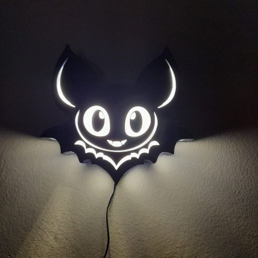 3D printing Cute Bat NightLight Lamp • made with Creality K1 Max・Cults