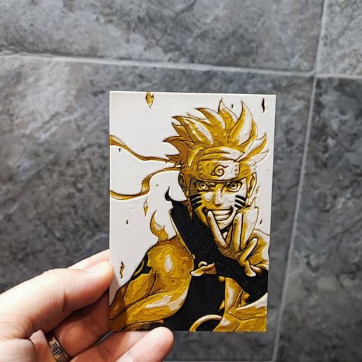 STL file Naruto card/sticker 🎬 (3MF)・3D printable design to download・Cults