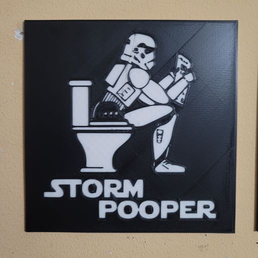 ⭐ Storm Pooper 3 versions Star Wars Sign, Bathroom Sign, Funny Sign ...