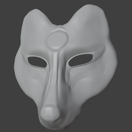 🦊 Full Face Fox Mask - Perihelion Prints・ STL File for 3D printing・Cults