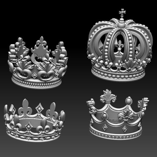 STL file crown 👑 (OBJ)・3D printing model to download・Cults