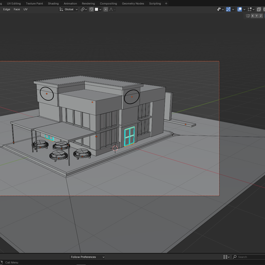 Free 3D file Restaurant Low-poly 3D Model 🍹 ・3D print model to download ...