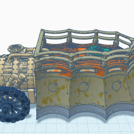 😤 Grimdark Steam Tank・Free 3D File for ・Cults