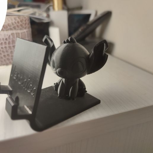 📞 STITCH -Phone Stand・ STL File for ・Cults