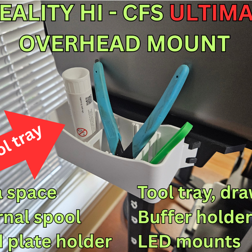 🧞‍♂️ CREALITY HI - CFS OVERHEAD MOUNT STANDARD・ 3MF File for 3D ...