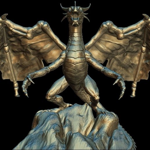 🐉 Red Dragon dungeons and dragons・ STL File for 3D printing・Cults