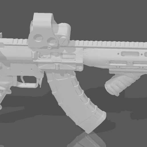 Файл STL 3D-печатная модель пистолета CMMG MK47 Mutant Escape from ...