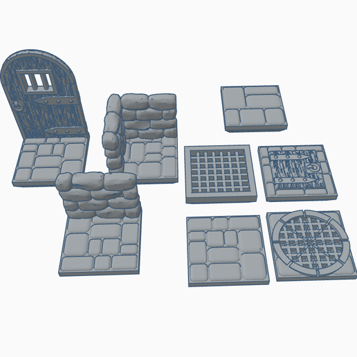 🎲 TABLETOP DUNGEON MODULAR DND TERRAIN PRISON HERO QUEST DUNGEONS AND ...