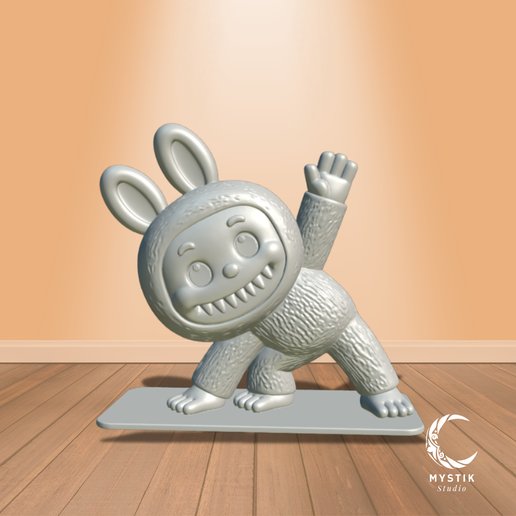 🧘 Labubu Doing Yoga - 3D Figure・ STL File for 3D printing・Cults