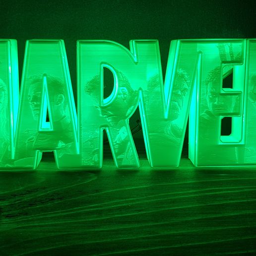 📦 Marvel Lithophane Box・Free STL File for 3D printing・Cults